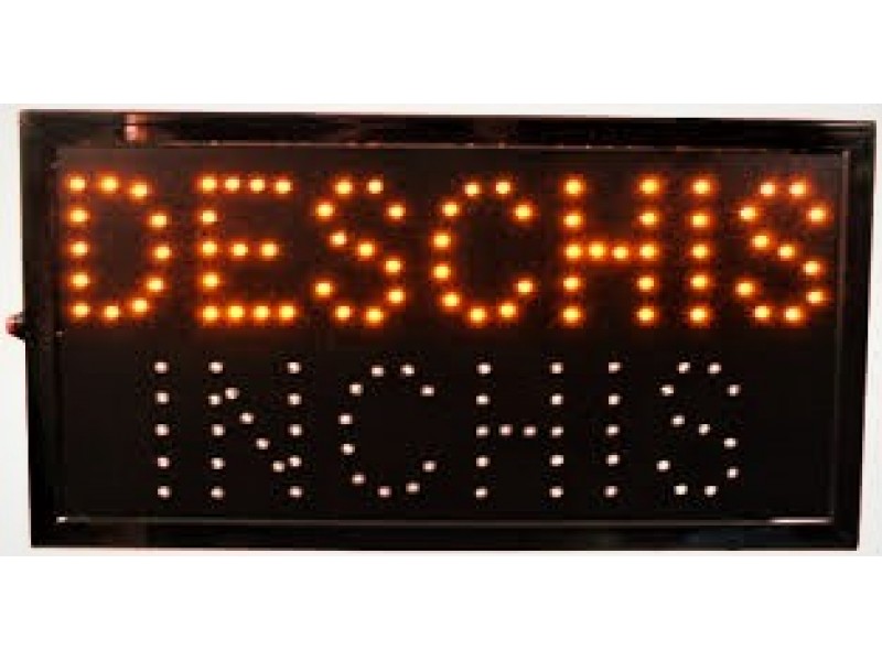 Reclama luminoasa Led "Deschis-Inchis" cu animatie (RLL-DI-2R)