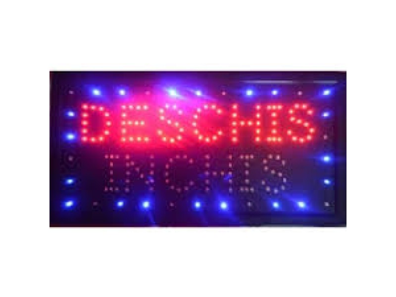 Reclama luminoasa Led "Deschis-Inchis" cu animatie (RLL-DI-2R)
