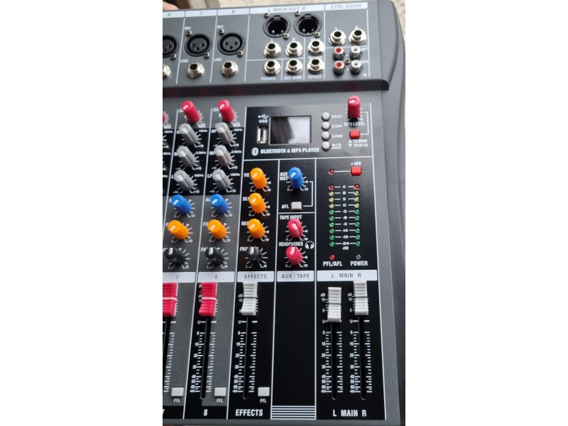 Mixer audio 8 canale cu USB si BT (CT-80S)