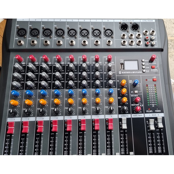 Mixer audio 8 canale cu USB si BT (CT-80S)